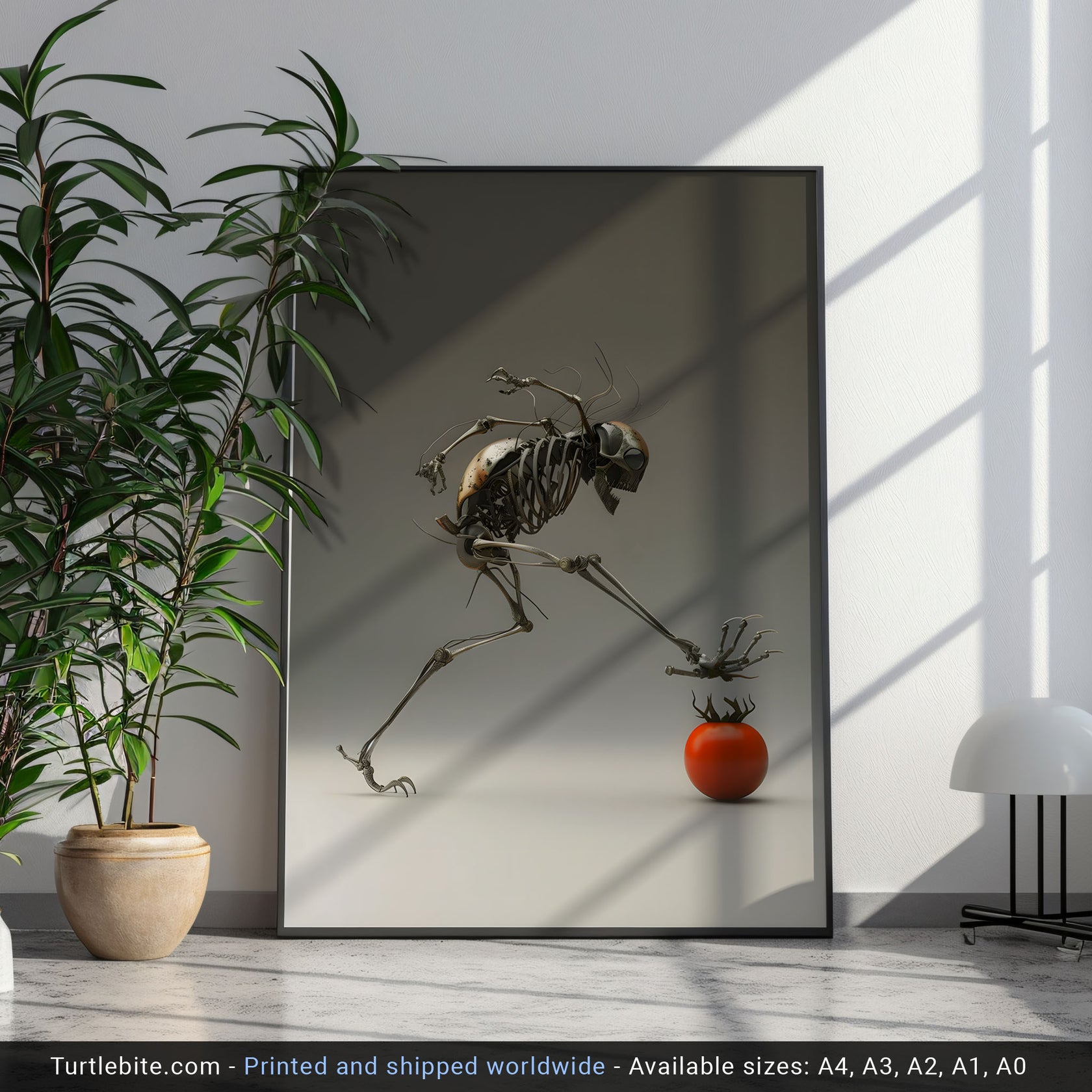 Eerie Metal Monster Tomato Destruction Poster - Dark Art Print - Horro ...