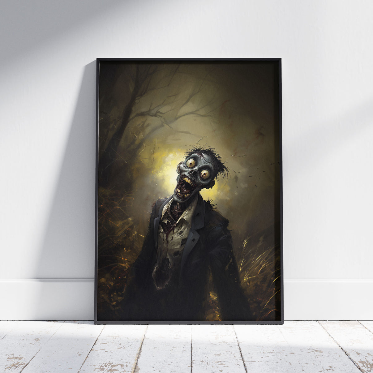Hilarious Zombie Poster, Chilling Wall Decor, Dark and Creepy Posters ...