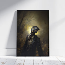 Hilarious Zombie Poster, Chilling Wall Decor, Dark and Creepy Posters ...